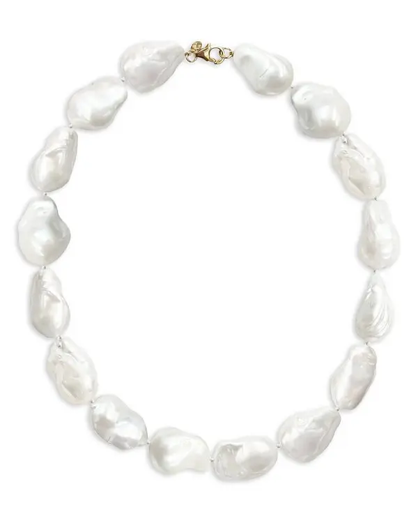 Bloomingdale'S 14k Yellow Gold Baroque Necklace - Pearl