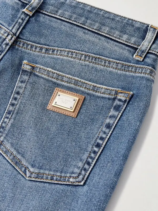 Dolce & Gabbana Appliquéd High-rise Skinny Jeans