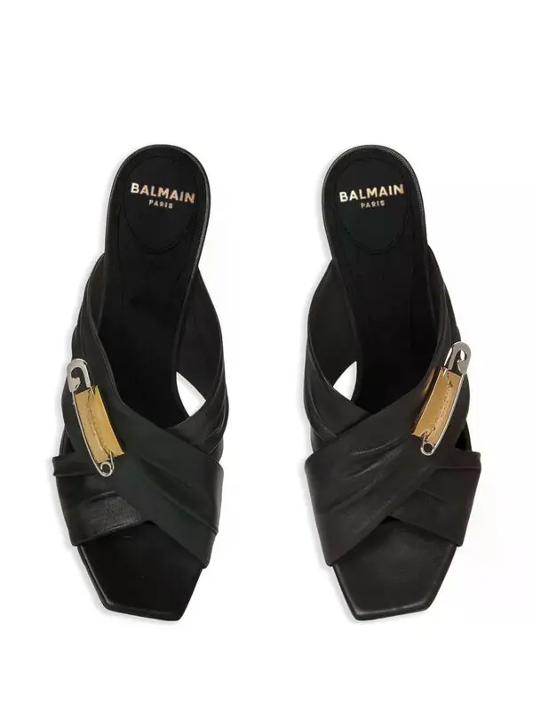 Balmain Safety Pin Stiletto Sandals