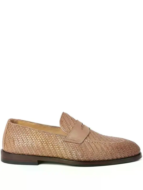 Brunello Cucinelli Leather Loafers