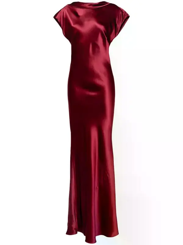 Michelle Mason Sleeveless Gown - Red