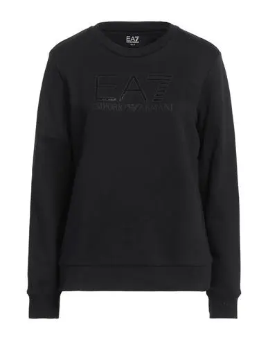 EA7 Sweatshirt In Cotton, Polyester, And Elastane - Black