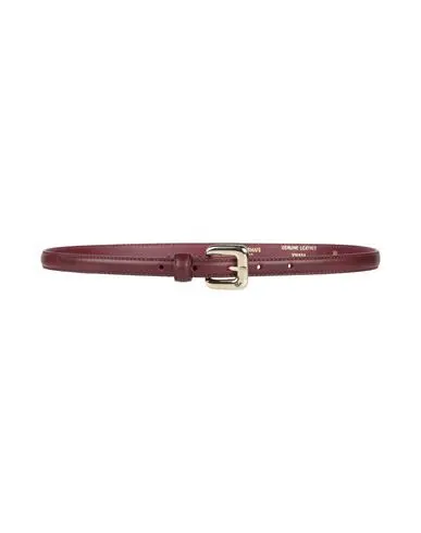 Emporio Armani Leather Belt With Logo Buckle - Brown