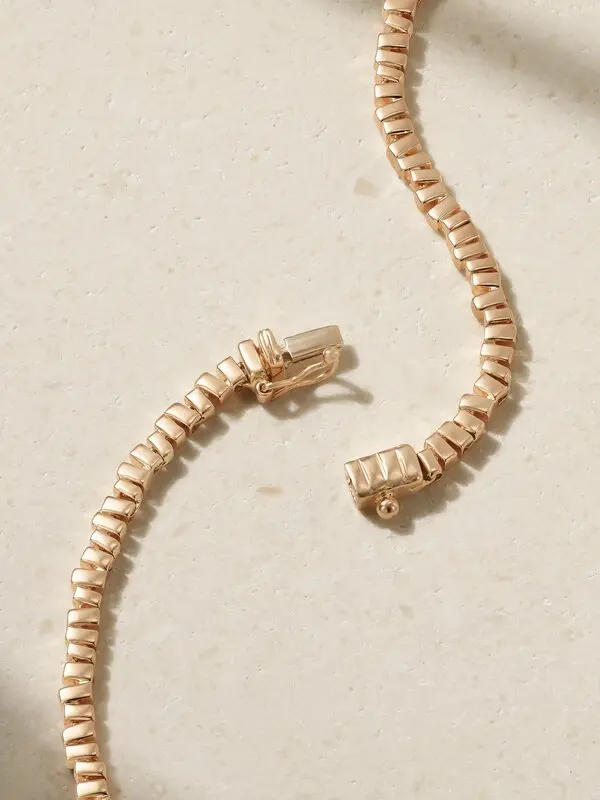 SUZANNE KALAN 18-karat Rose Diamond Necklace - Gold