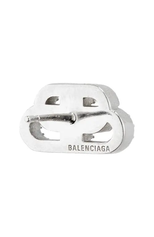 Balenciaga Crystal Interlocking Bb Stud Earrings
