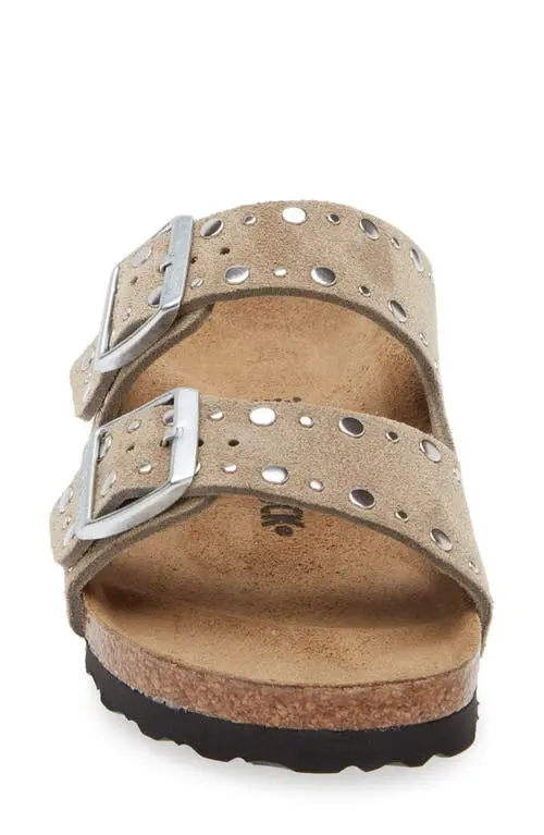 BIRKENSTOCK Arizona Studded Slide Sandal - Taupe