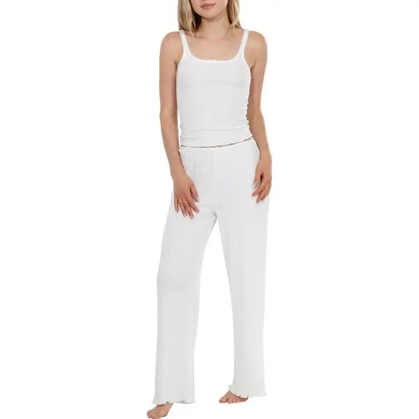 Honeydew Intimates Blissful Pointelle Pajamas - White