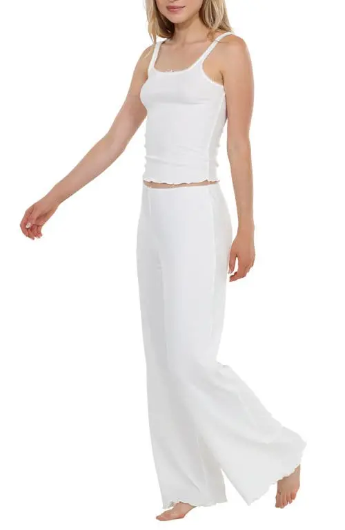 Honeydew Intimates Blissful Pointelle Pajamas - White