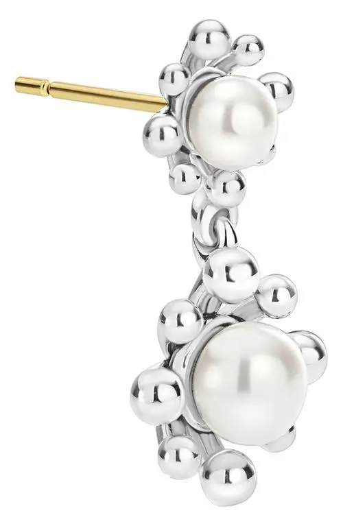 Lagos Luna Fleur Cultured Pearl Drop Earrings