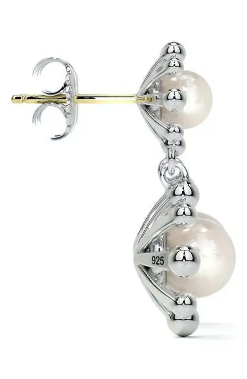 Lagos Luna Fleur Cultured Pearl Drop Earrings
