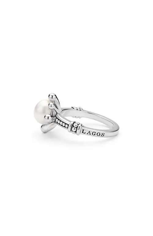 Lagos Luna Fleur Cultured Pearl Ring