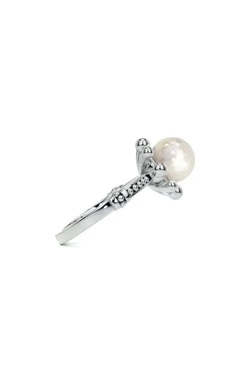 Lagos Luna Fleur Cultured Pearl Ring