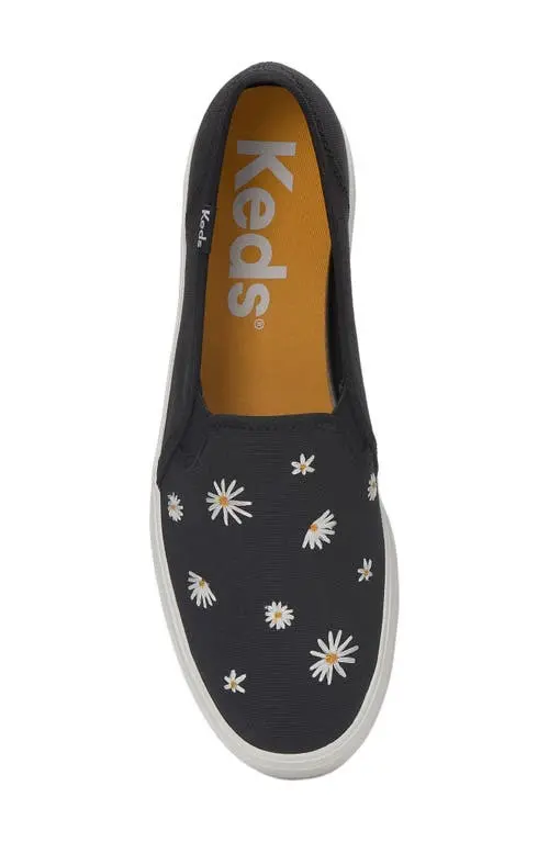 Keds® Triple Kick Slip-on Sneakers - Black/ Snow White