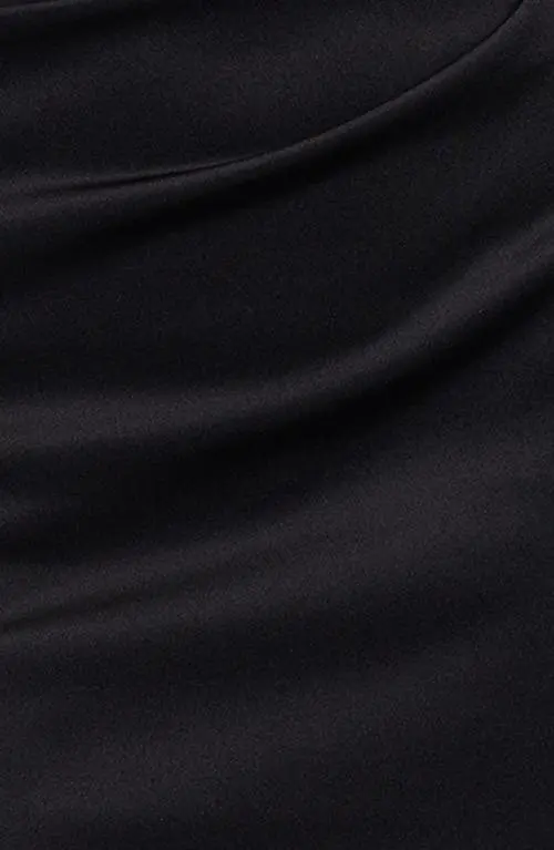 XSCAPE EVENINGS Gathered One-shoulder Cocktail Dress