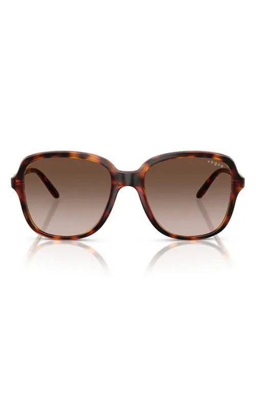 VOGUE 53mm Square Sunglasses - Dark Havana