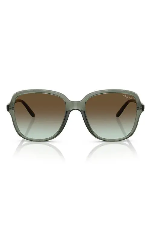 VOGUE 53mm Square Sunglasses - Green Gradient