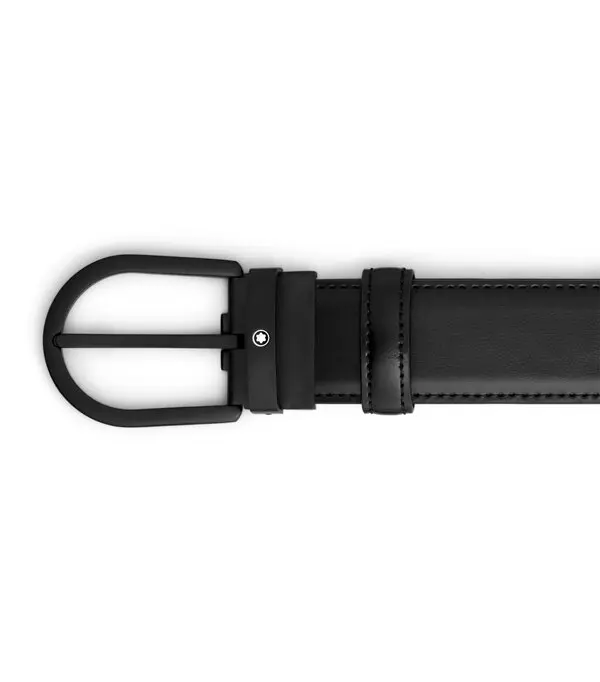 Montblanc Leather Horseshoe Buckle Belt