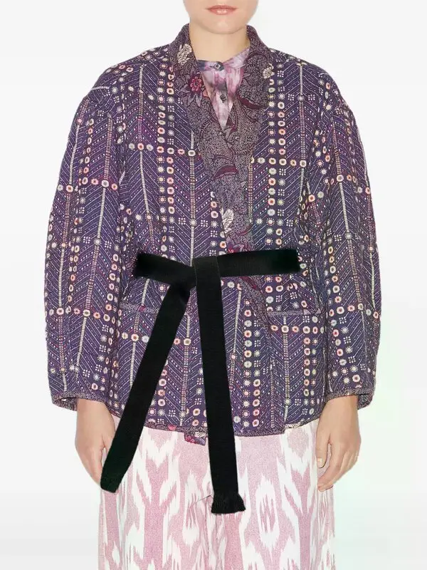 MARANT ETOILE Chancel Printed Jacket - Purple