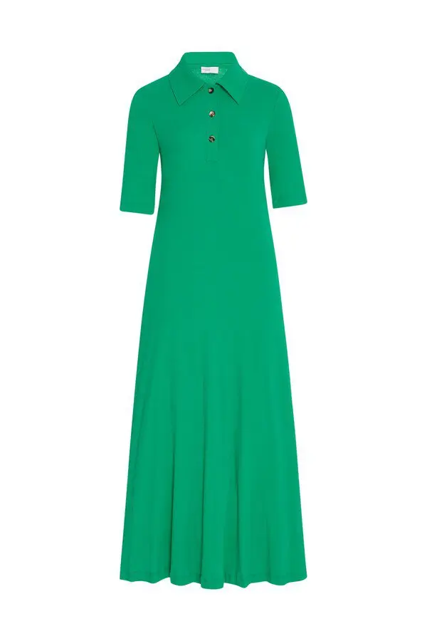 Rosetta Getty Polo A-line Dress - Green