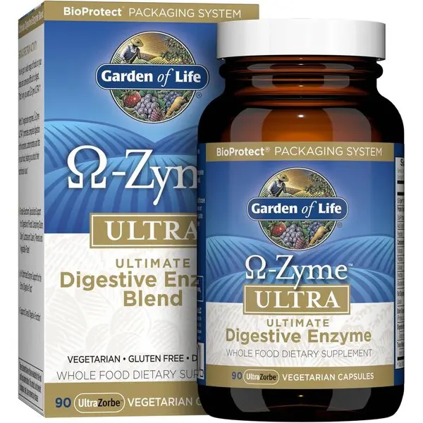 GARDEN OF LIFE Omega Zyme Ultra 90 Capsules - One-color