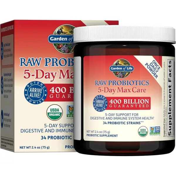GARDEN OF LIFE Raw Probiotics 5 Day Max Care 75 Grams - One-color