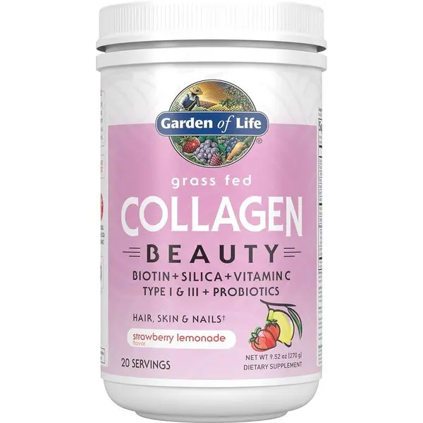 GARDEN OF LIFE Grass Fed Collagen Beauty Strawberry Lemonade 270 Grams - One-color