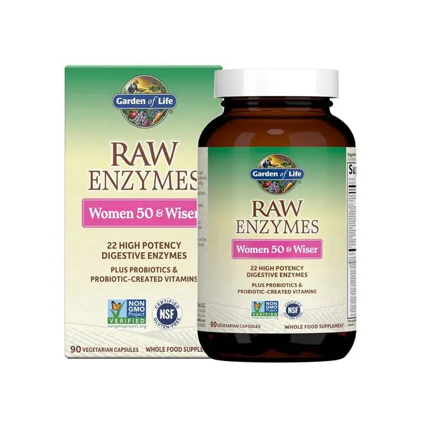 GARDEN OF LIFE Raw Enzymes 50 And Wiser 90 Capsules - One-color