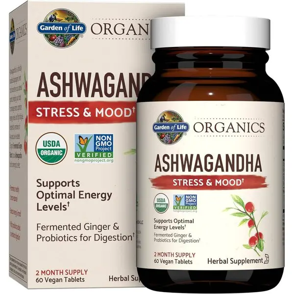 GARDEN OF LIFE Mykind Organics Ashwagandha Stress & Mood 60 Tablets - One-color