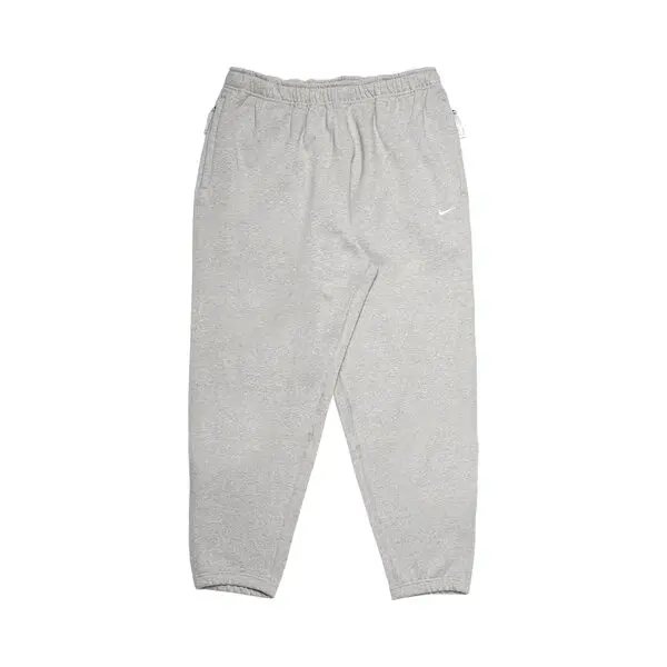 Nike Solo Swoosh Fleece Pants 'dark Heather/white - Grey
