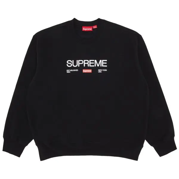 Supreme Established Crewneck - Black