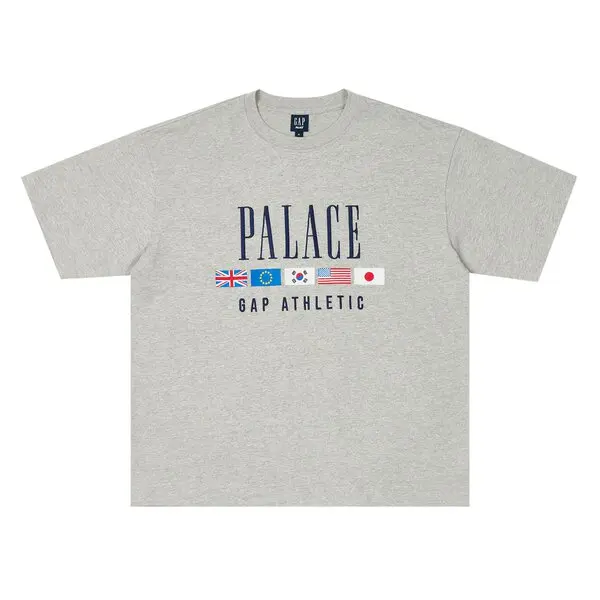 PALACE X Gap Heavy Jersey T-shirt - Grey