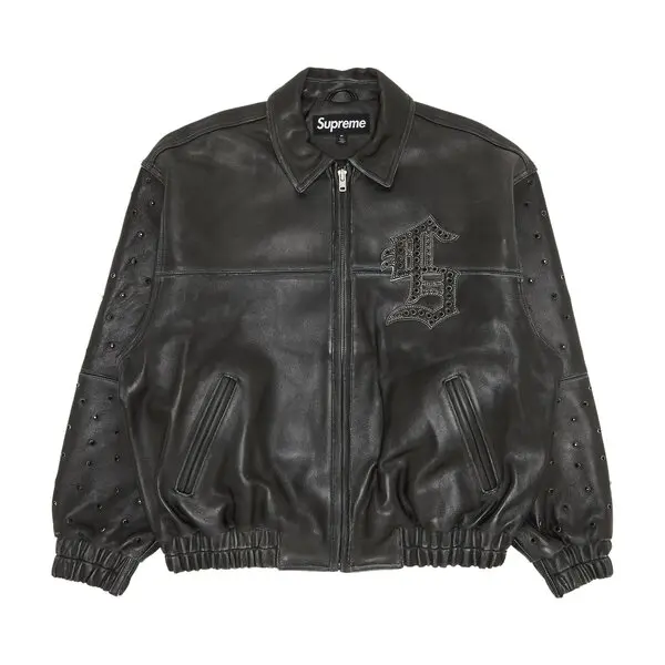 Supreme Gem Studded Leather Jacket