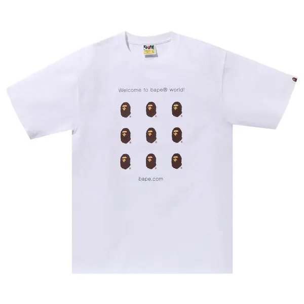 A BATHING APE Com Tee - White