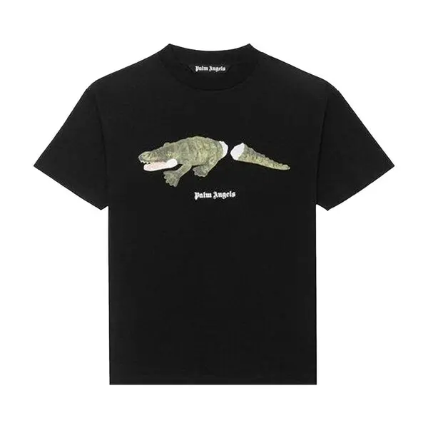 Palm Angels Crocodile Tee /green - Black