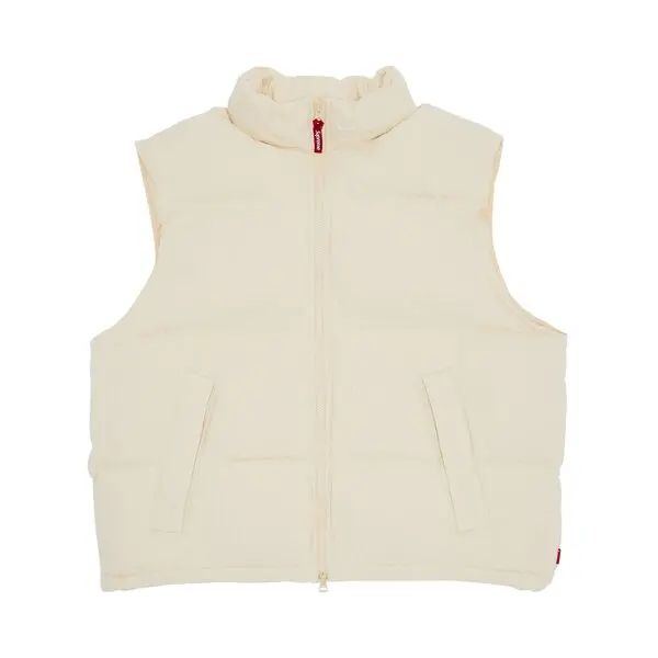 Supreme X Nike Denim Puffer Vest - Cream