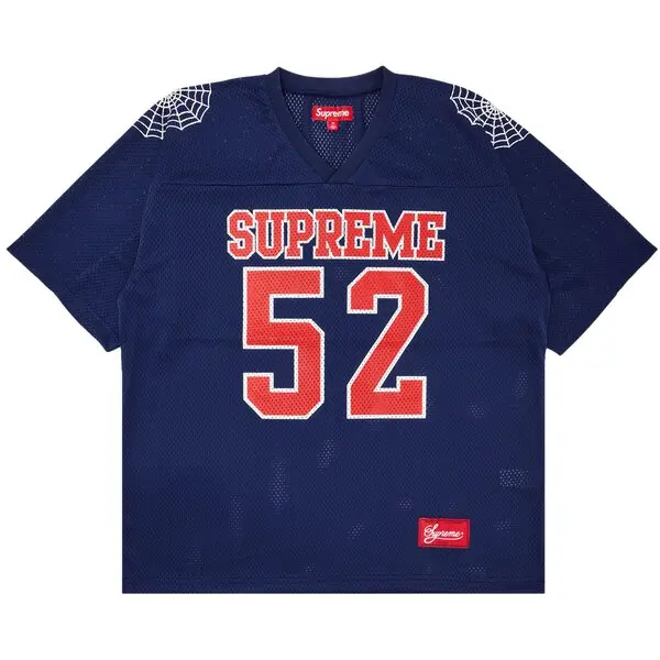 Supreme Spiderweb Football Jersey - Blue