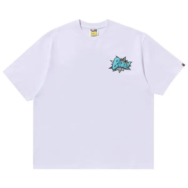 A BATHING APE Graffiti Relaxed Fit Tee - White