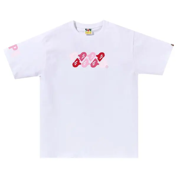 A BATHING APE Abc Camo Tee - White