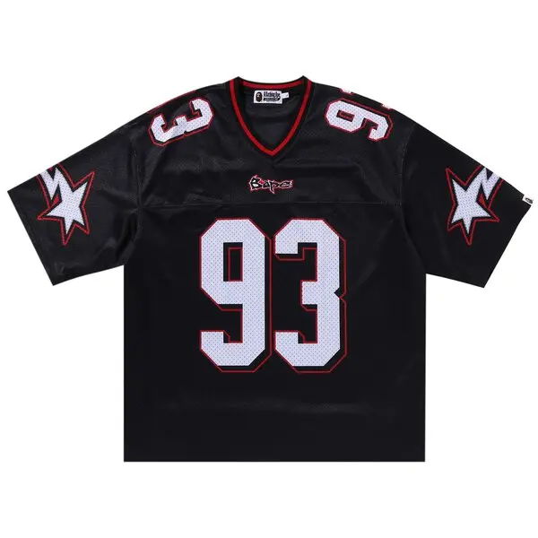 A BATHING APE Football Jersey - Black