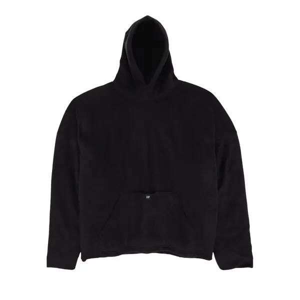 Yeezy Polar Fleece Padded Hoodie In Black | Editorialist