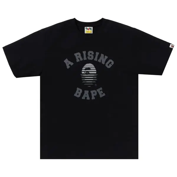 A BATHING APE A Rising Tee - Black