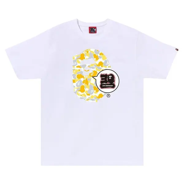 A BATHING APE Store Matsuyama 30th Anniversary Ape Head Tee Set - White
