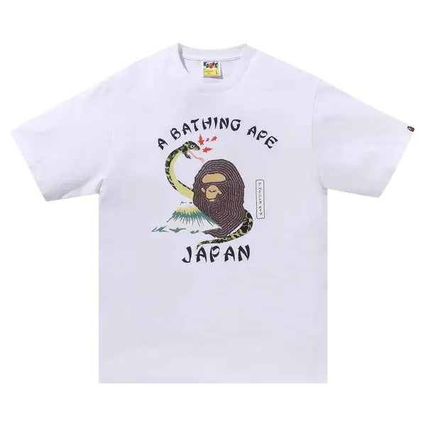 A BATHING APE Japanese Culture Tee - White
