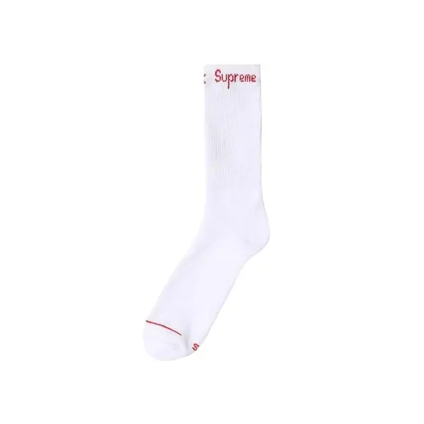 Supreme X Mm6 Maison Margiela X Hanes Crew Socks - White