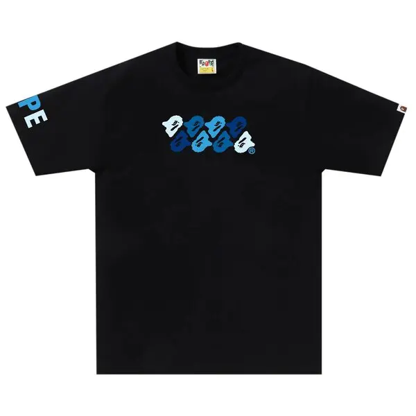 A BATHING APE Abc Camo Tee /blue - Black