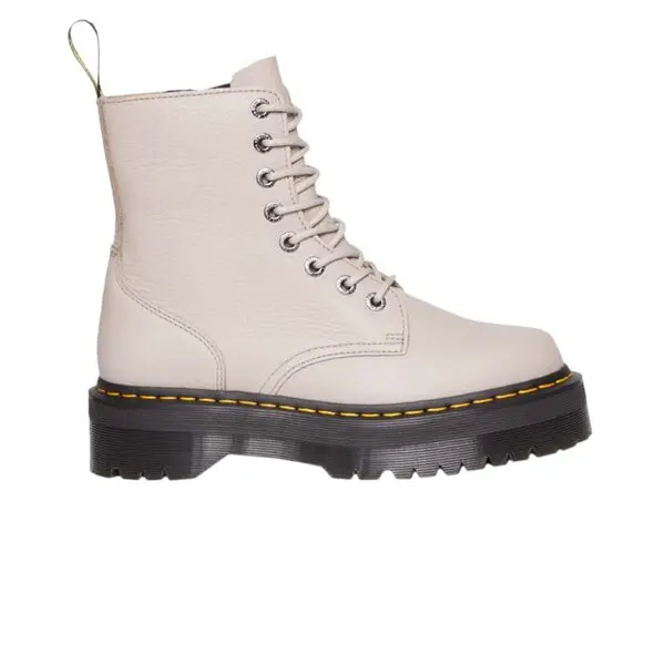 Dr. Martens Jadon 3 Pisa Leather Platform Boots - Cream