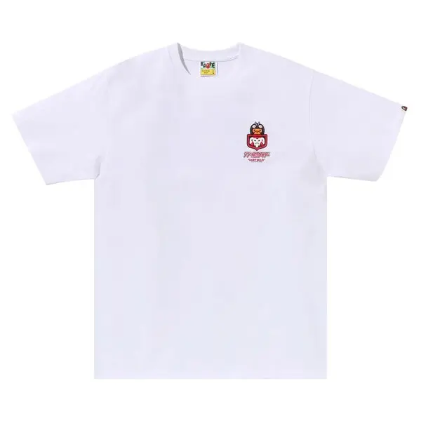 A BATHING APE X Shin Kamen Rider #1 Baby Milo Tee - White