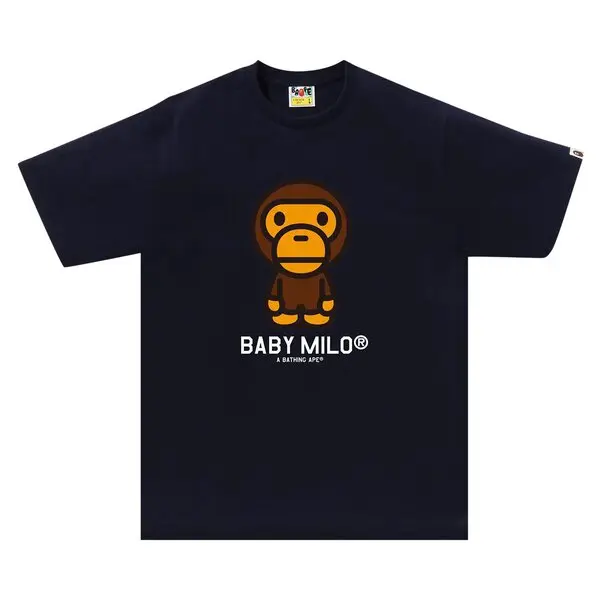A BATHING APE Baby Milo Tee 'navy - Blue