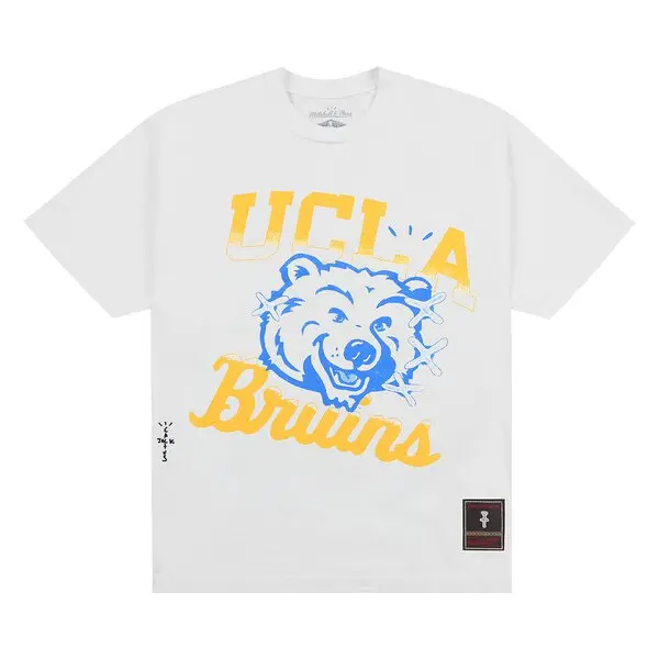 CACTUS JACK BY TRAVIS SCOTT X Mitchell & Ness University Of California, Los Angeles Handdrawn Tee - White