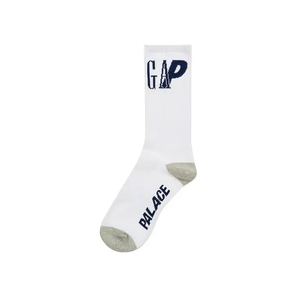 PALACE X Gap Crew Socks - White
